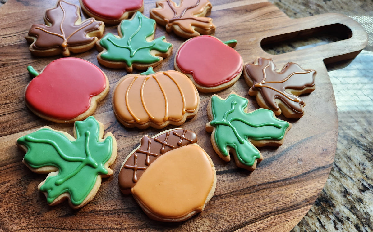Sugar decorated Fall cookies – Cookies Tonight